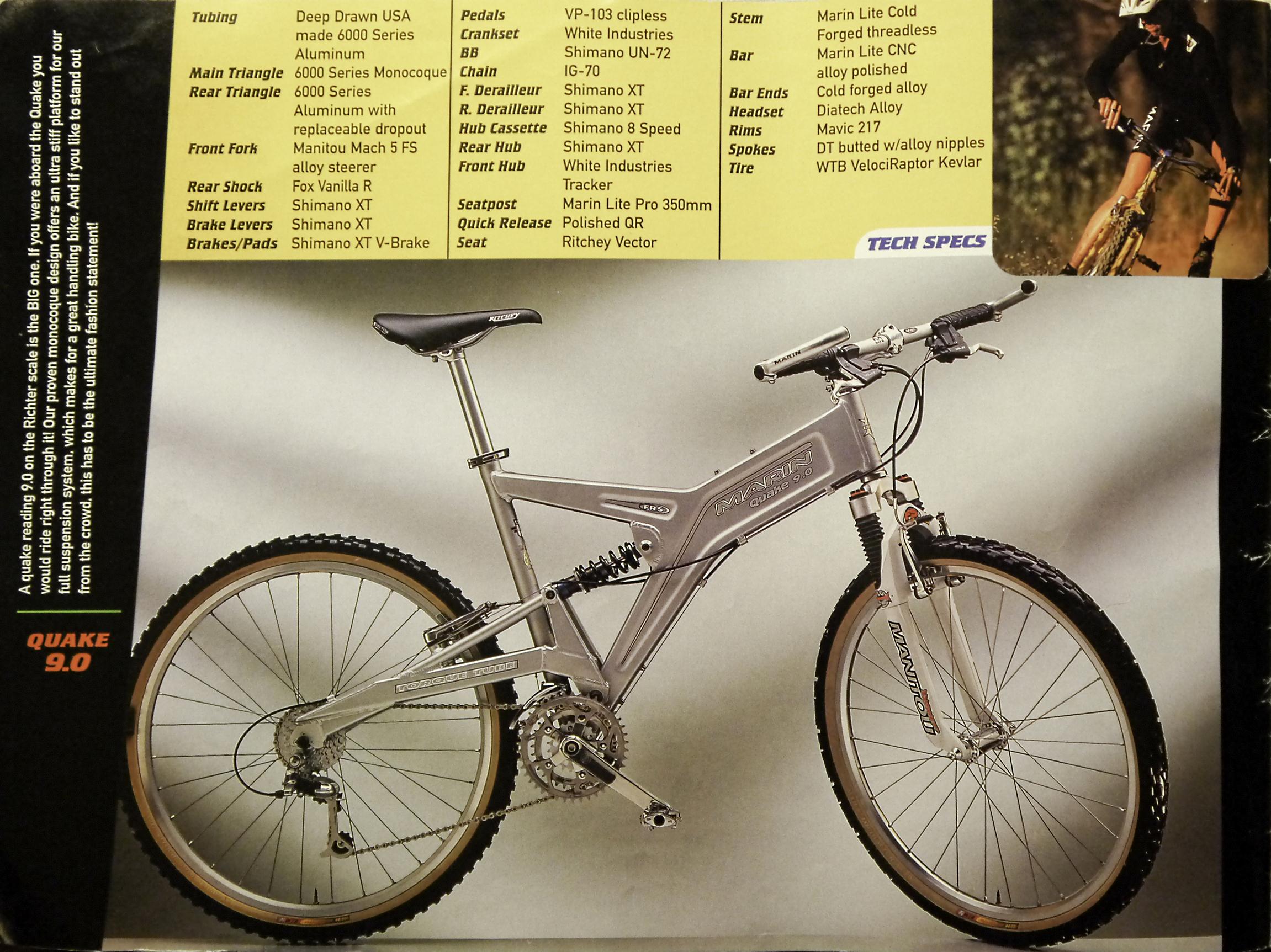 9 Quake 9.0 | Marin Catalogue 1997 | Retrobike